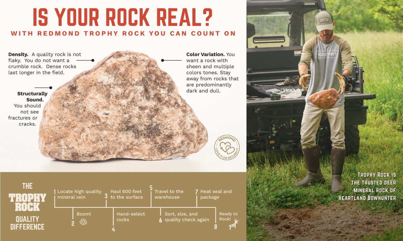 Trophy Rock vs. Knockoff Mineral Rocks for Deer—Is there a Difference?